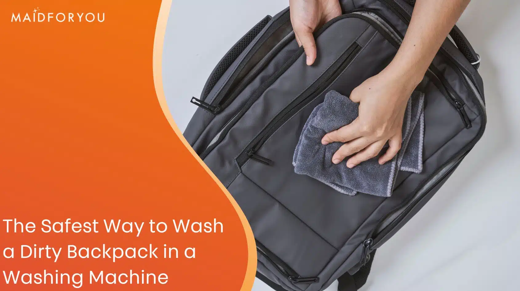 How To Wash Your Backpack in A Washing Machine | MaidForYou